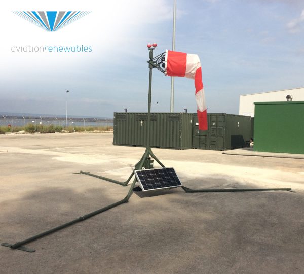 Solar Series Portable LED Wind Cone Shipping to Africa