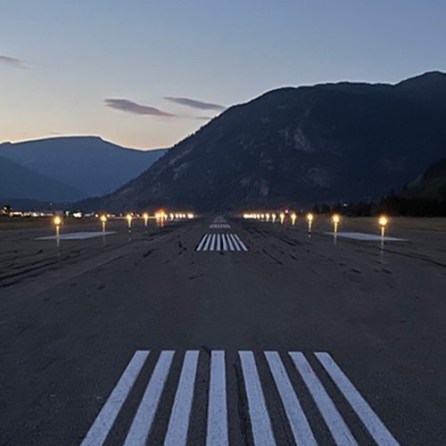 LED Runway Lighting System Sustaining 24-7 ICAO Compliant Operation ...